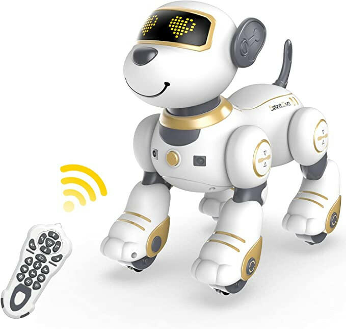 STEMTRON Remote Control Robot Dog Toy Programmable Interactive & Danci ...